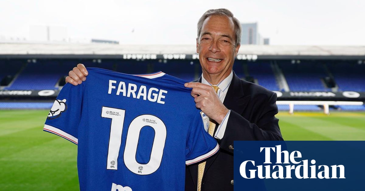 Ipswich fans express 'disgust and shame' over Nigel Farage photo op at ...